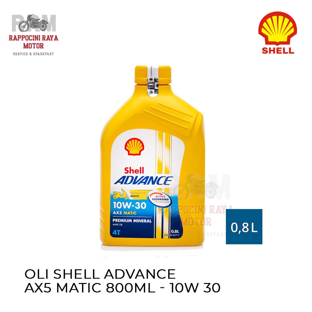 Jual Oli Shell Advance AX5 Matic 800ml 10W 30 20W 40 Original | Shopee ...