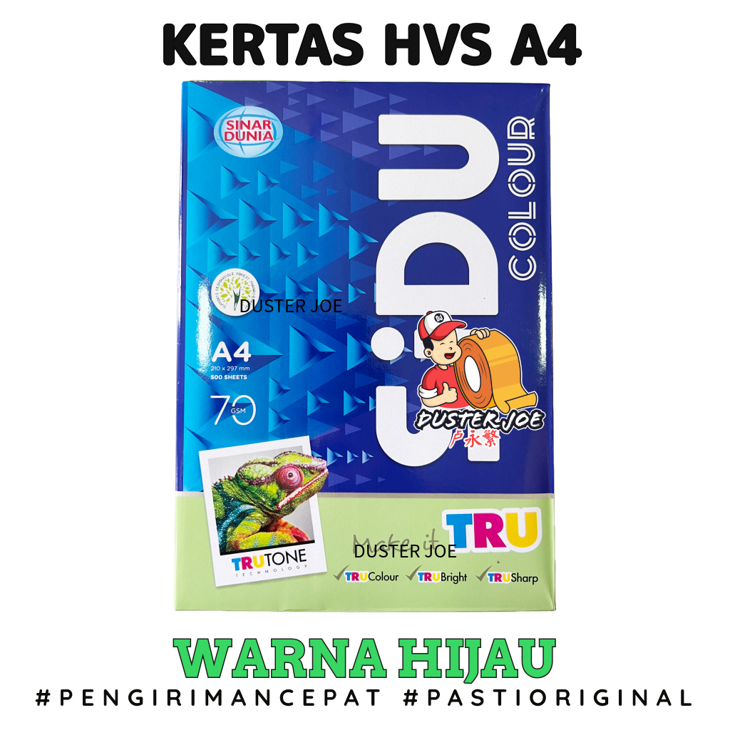 Jual Kertas HVS SIDU A4 70gr WARNA HIJAU PER 1 RIM | Shopee Indonesia