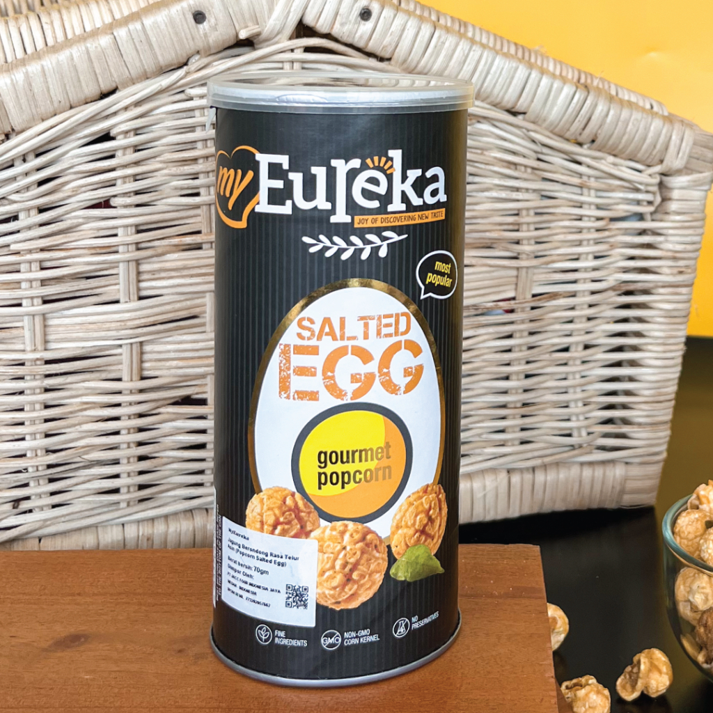 Jual Eureka Popcorn Salted Egg Can 70g | Snack Cemilan Impor | Shopee ...