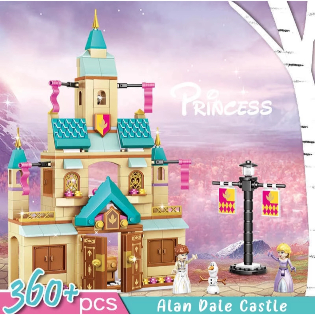 Jual Brick Block Princess Frozen Castle (ALAN DALE CASTLE & ELLENDALE ...