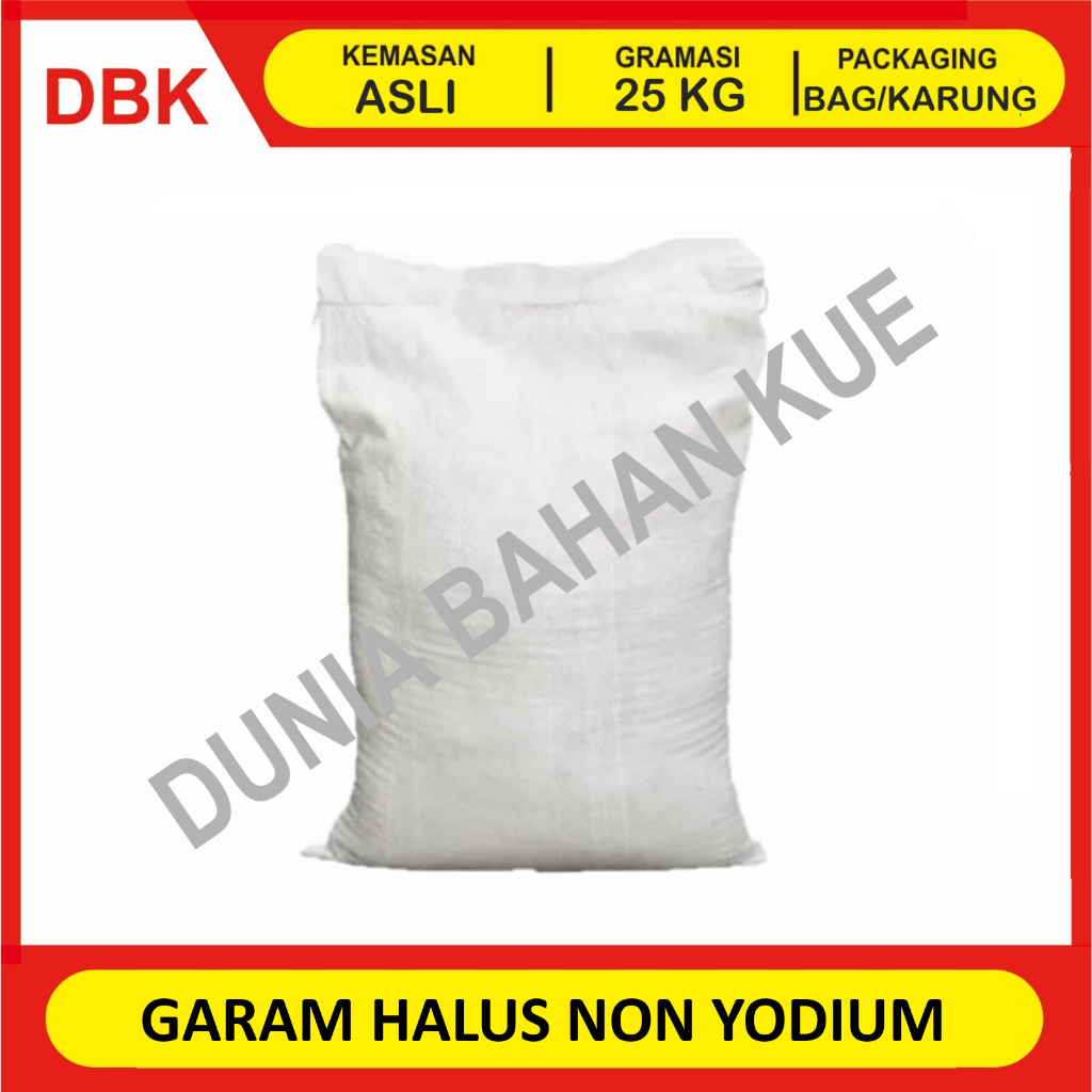 Jual (KHUSUS INSTANT/GOSEND) GARAM HALUS NON YODIUM - 1 BAG 25 KG ...
