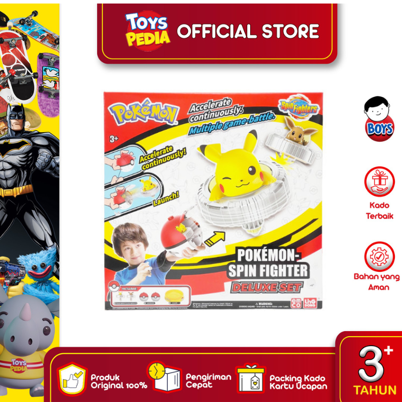 Jual Mainan Pokemon Spin Fighter Deluxe Set | Shopee Indonesia