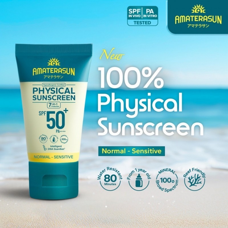Jual AMATERASUN Physical Sunscreen SPF 50+ PA++++ 30gr | Shopee Indonesia