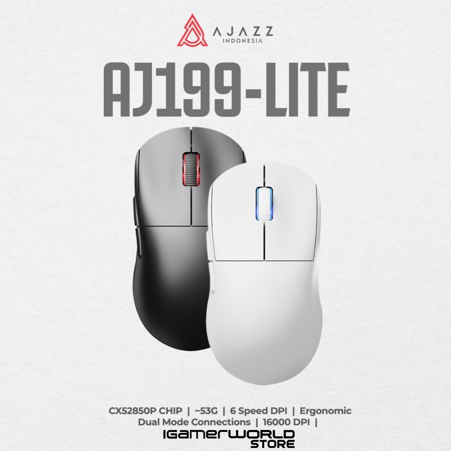Jual Ajazz AJ199 MC LITE Dual Mode Wireless RGB Gaming Mouse | Shopee ...
