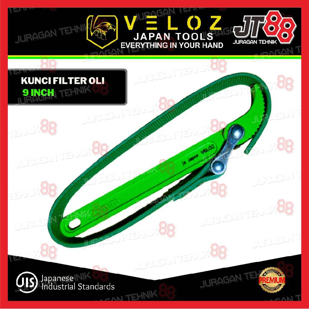 Jual VELOZ kunci filter oli (SABUK) 9 INCH oil filter wrench belt 9inch ...