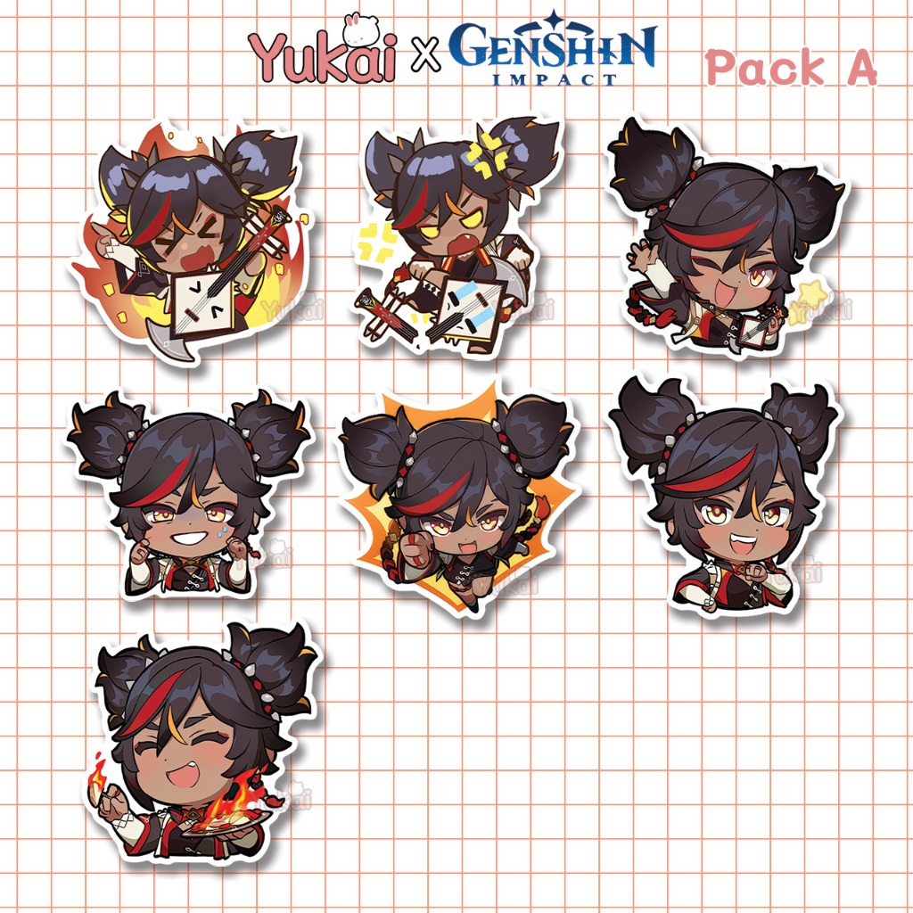 Jual Stiker Pack Xinyan Genshin Impact Premium, Sticker Anime ...