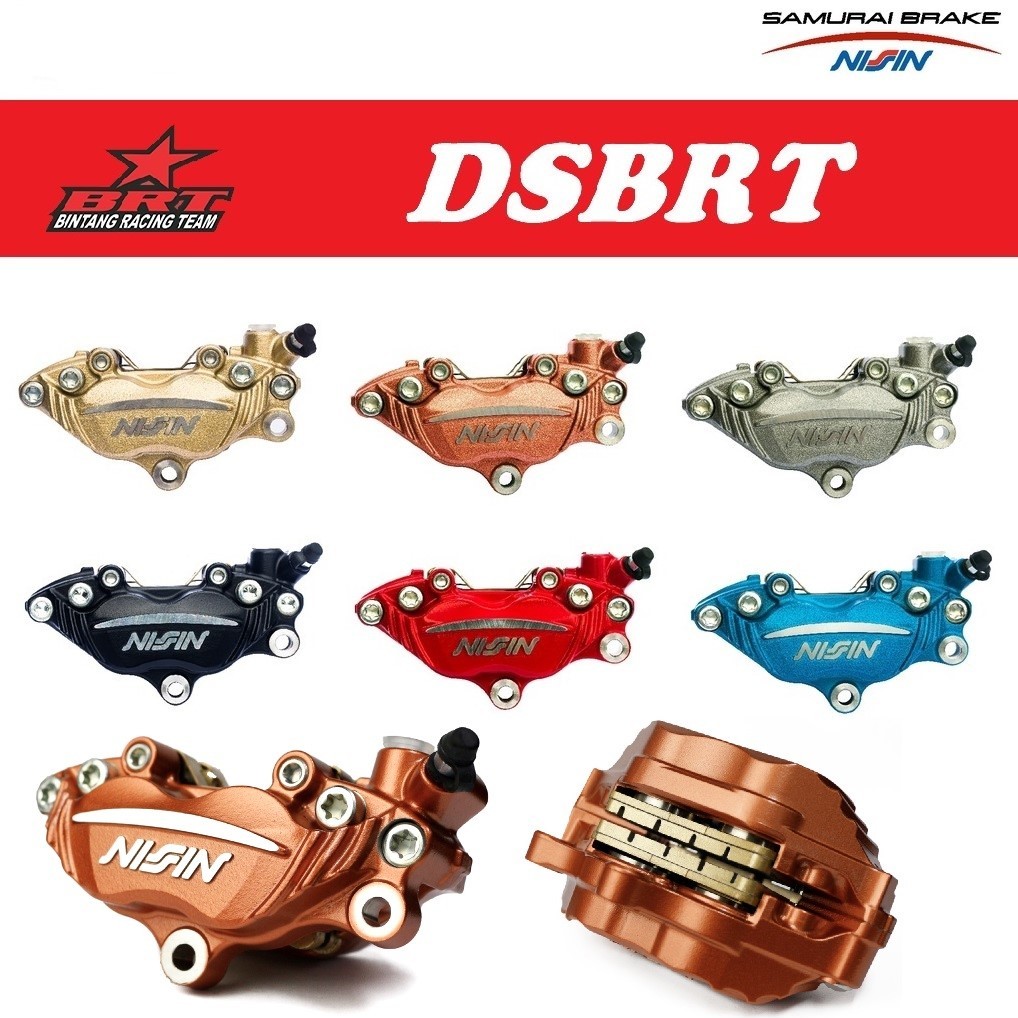 Jual Kaliper Caliper Nissin 4P 4 PISTON Samurai Brake Original UNIVERSAL CB CBR XMAX NMAX R25 ...