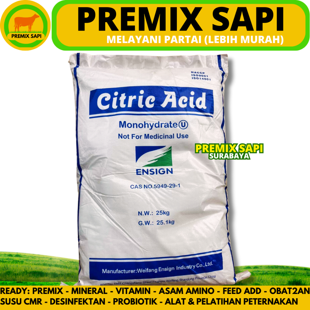 Jual CITRIC ACID 1 KG MONOHYDRATE - Sitrun Food grade - Sitrun Makanan ...