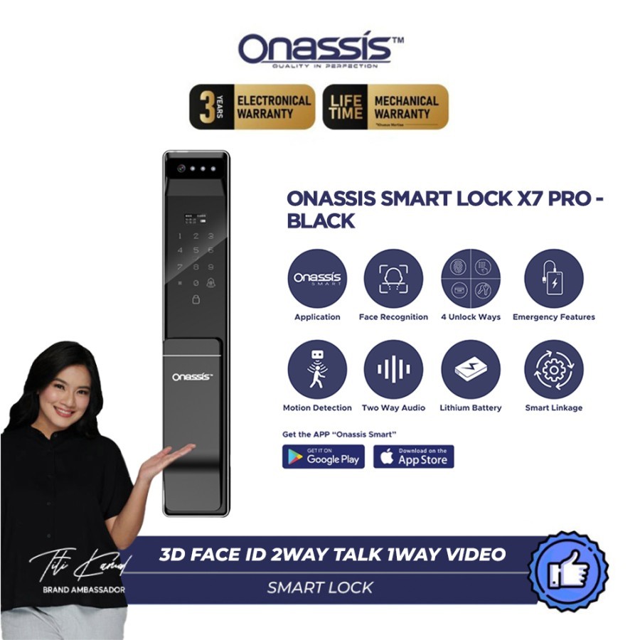 Jual ONASSIS Smart Lock X7 pro | Shopee Indonesia