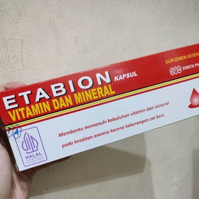 Jual Etabion strip 10 kapsul anemia zat besi | Shopee Indonesia