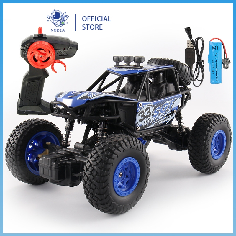 Jual NODIA 1:18 Mobil Remote Control Spray Mobil Mobilan Offroad Alloy Climbing Car RC Rock ...