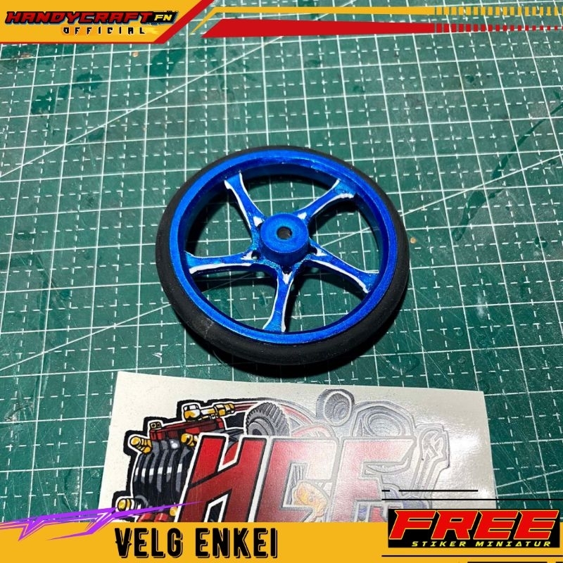 Jual Miniatur Ban Velg ENKEI Sepasang Depan Belakang | Shopee Indonesia