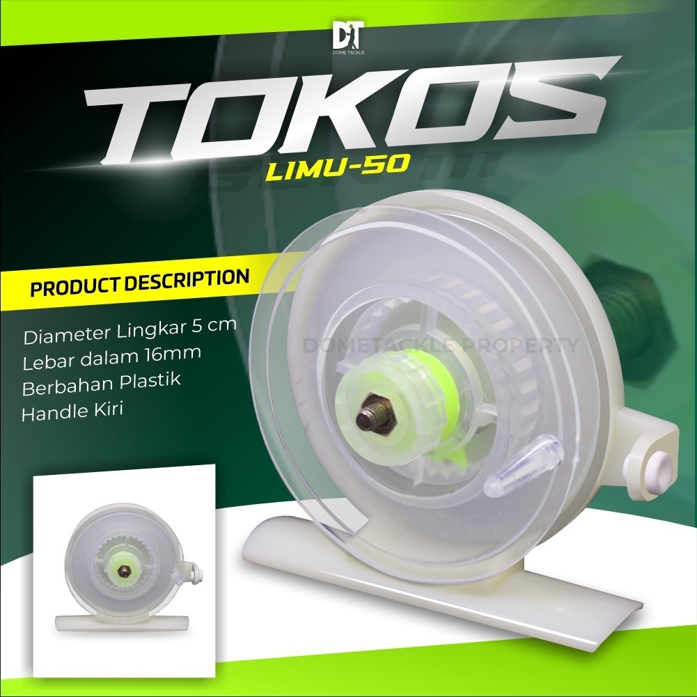 Jual Reel Tokos Transparant Bening Reel PancingTegek Keratkan Pancing ...