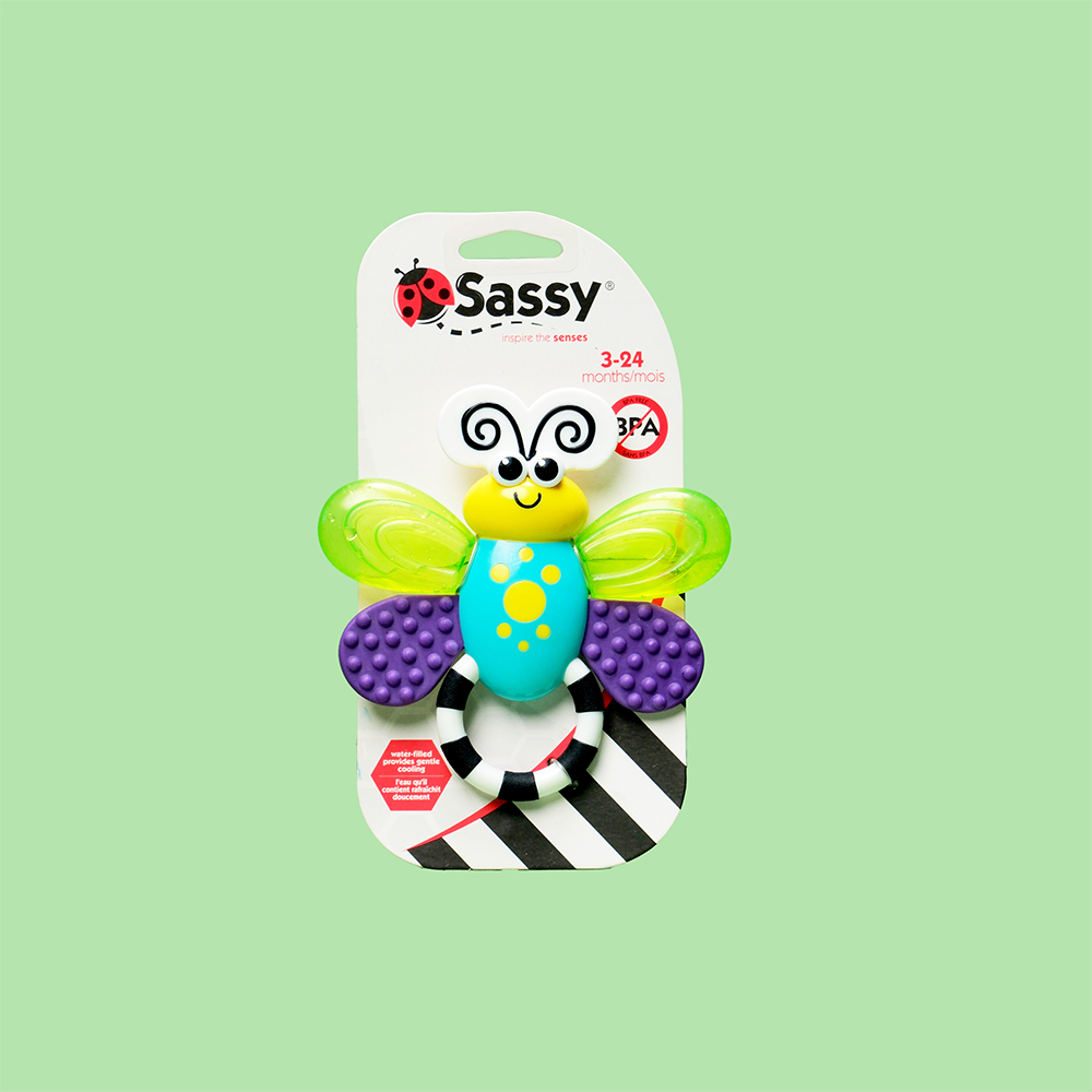 Jual Sassy Baby Toys Flutterby Teether ( 80106 ) mainan gigitan bayi ...
