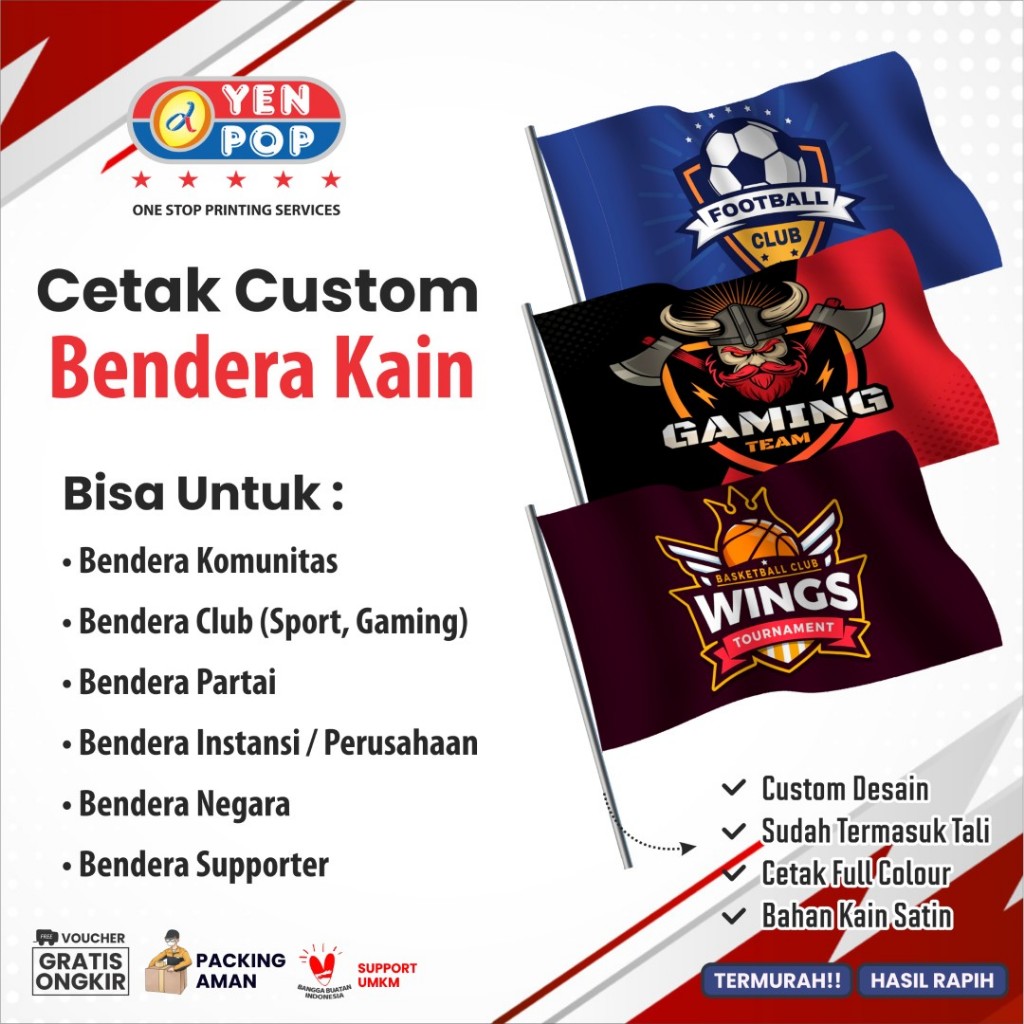 Jual Bendera Kain Custom I Bendera Komunitas I Custom Bendera Kain I ...