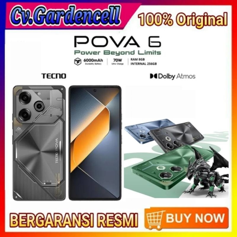 Jual Tecno Pova 6 Ram 8/256gb Gransi Resmi | Shopee Indonesia