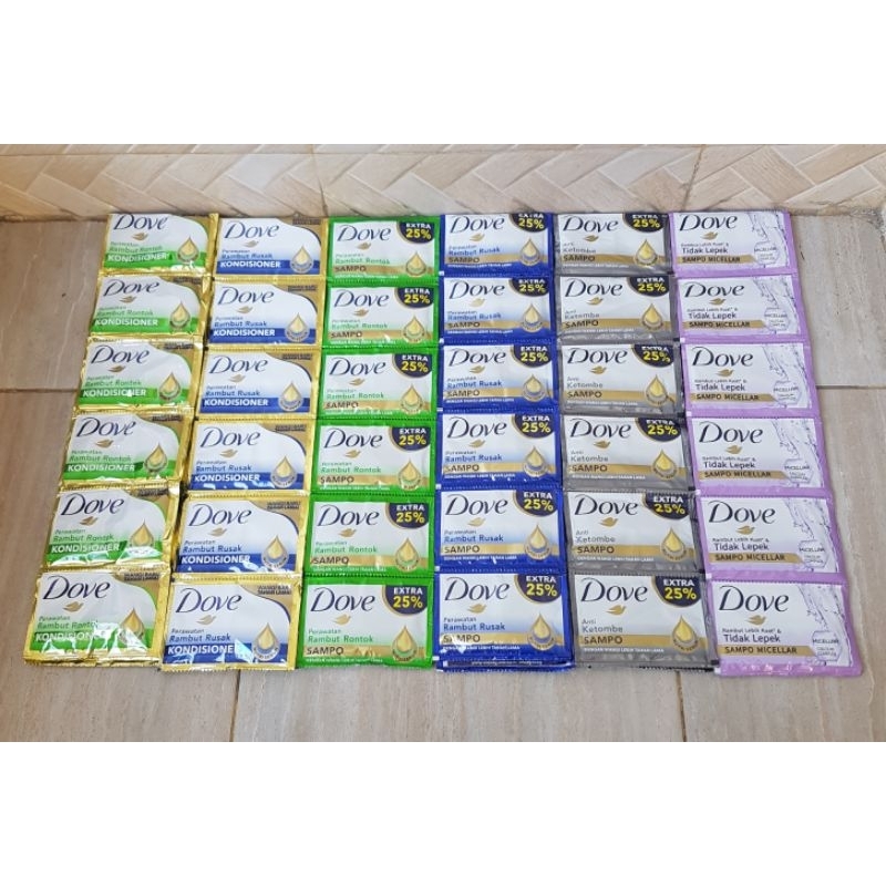 Jual shampo dove&conditioner sachet 9ml | Shopee Indonesia