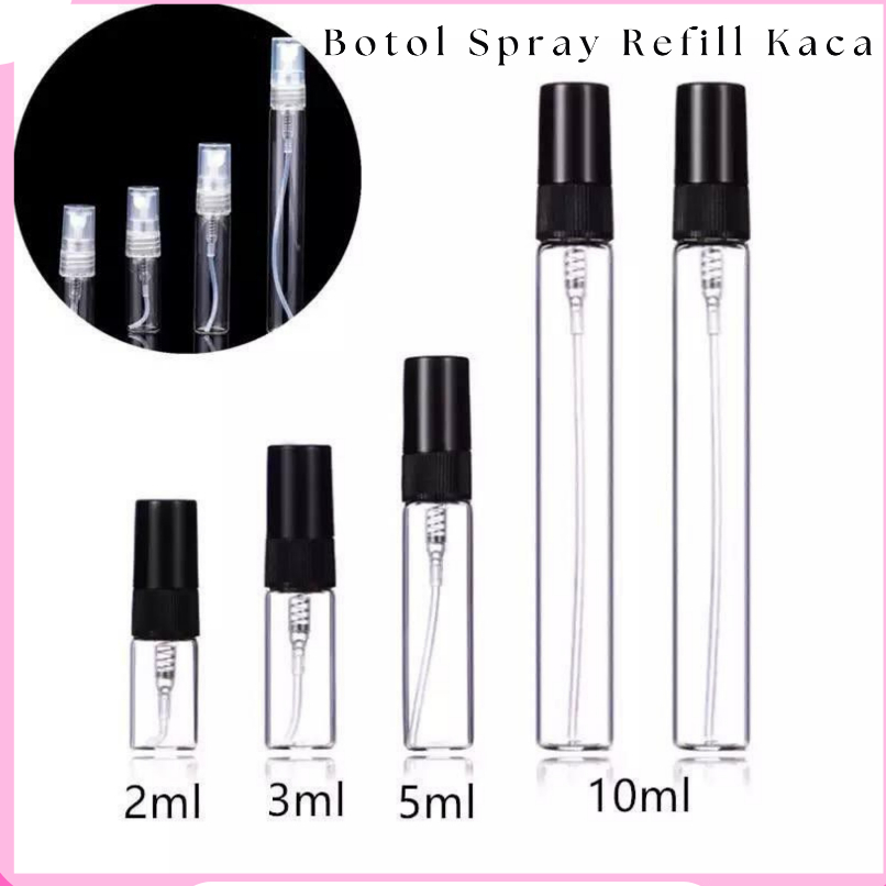 Jual Botol Spray Refill Kaca Tutup Besi Aluminium/ Botol Parfum Mini ...