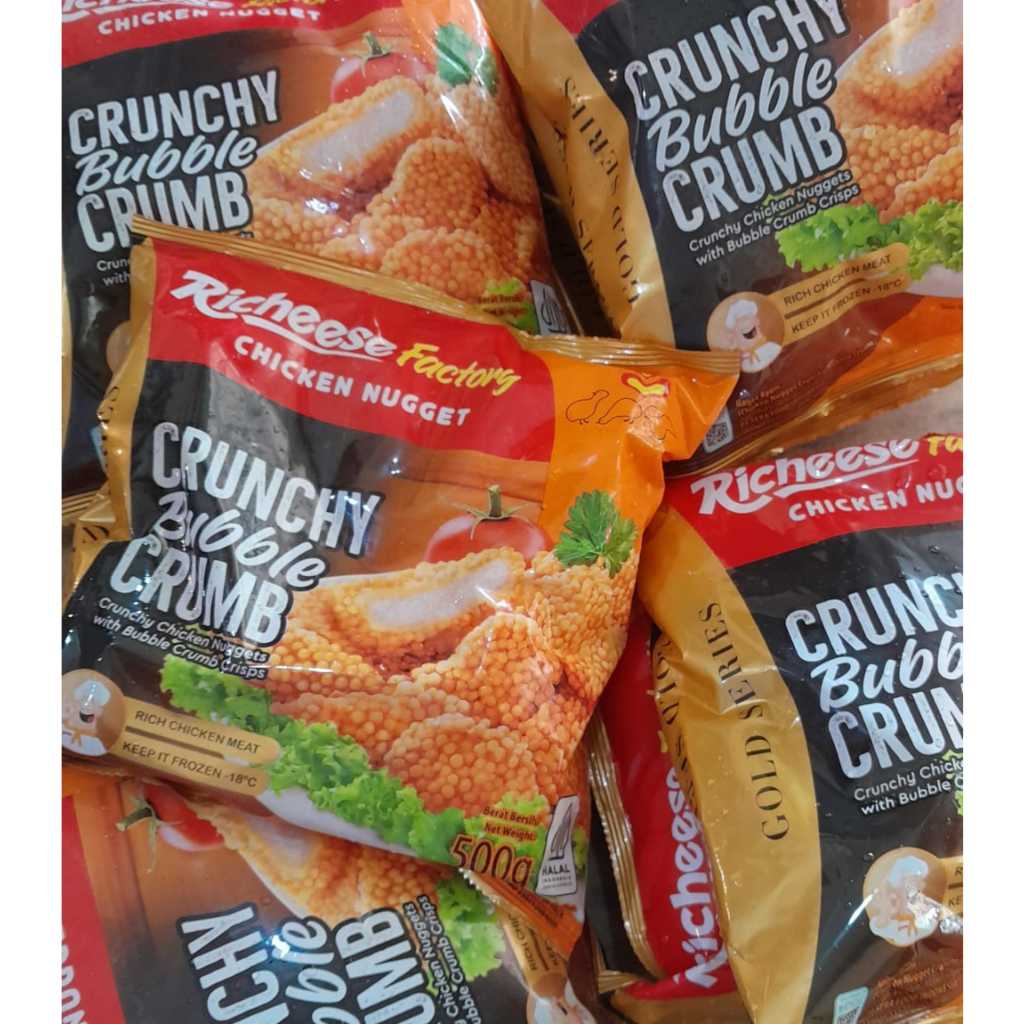 Jual RICHEESE CHICKEN NUGGET CRUNCHY / NAGET BUBBLE CRUMB/ NAGET BUBBLE ...