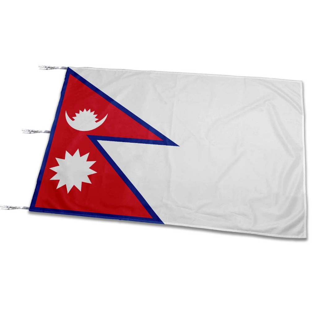 Jual Bendera Negara Nepal - Ukuran Kecil-Besar Bahan Satin Peles, Bisa ...