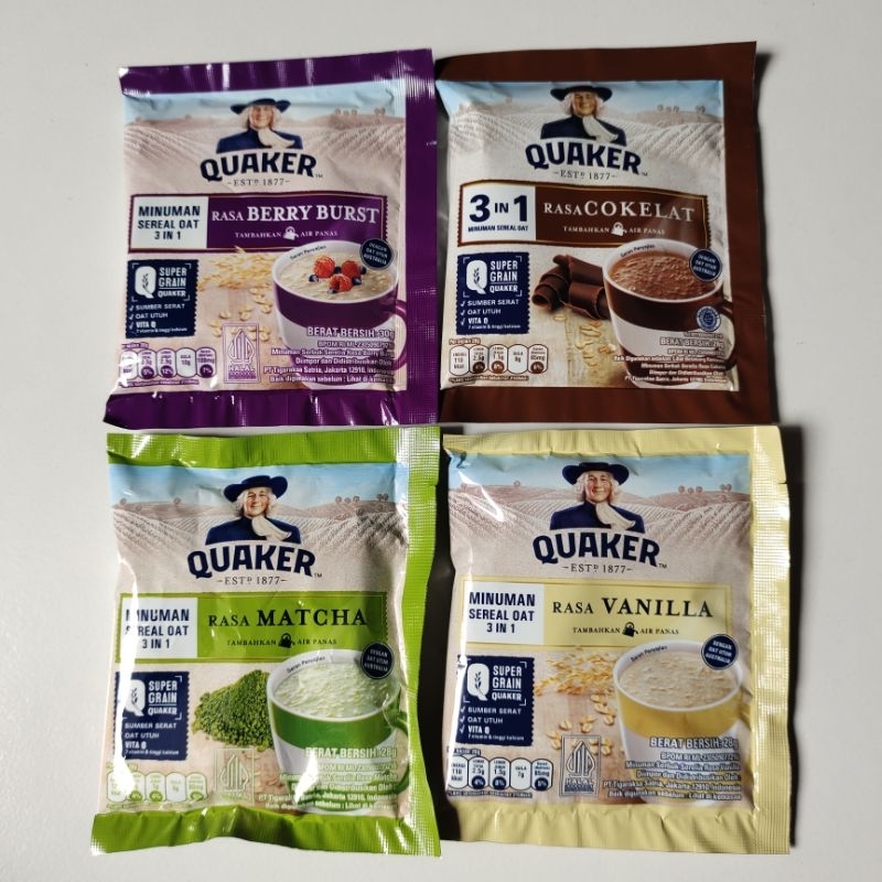 Jual Quaker Minuman Sereal Oat 3 in 1 | Shopee Indonesia