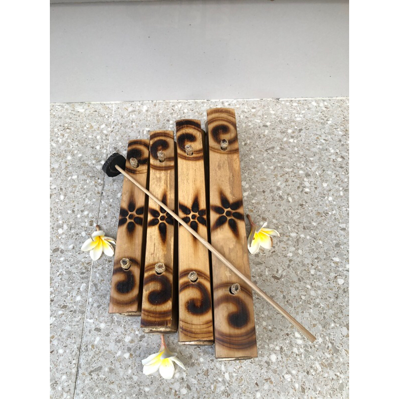 Jual Alat musik gamelan rindik bambu isi 4 ,mainan musik | Shopee Indonesia
