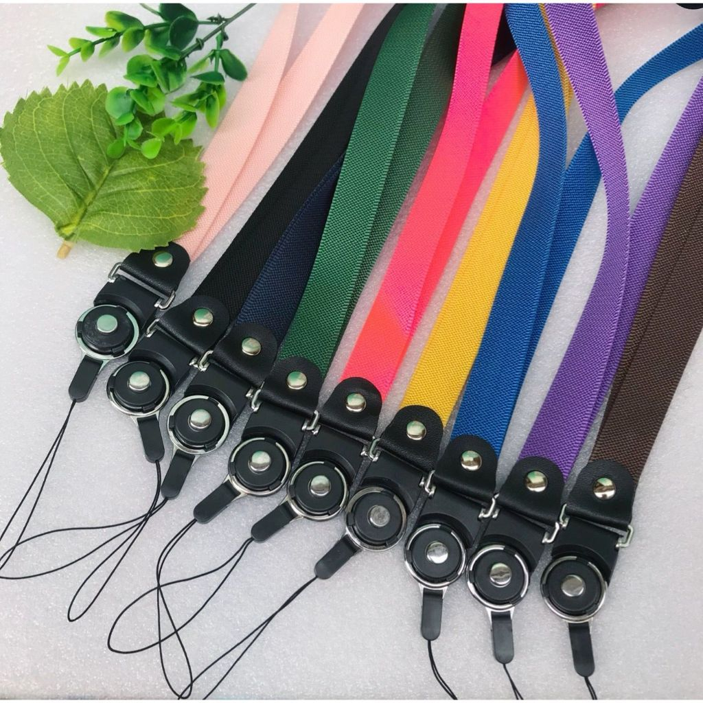 Jual BT-34 Tali Hp Polos Gantungan Hp Panjang Warna macaron Tali Leher ...