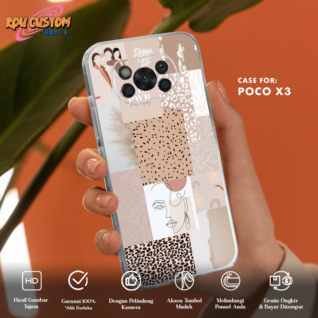 Jual Case POCO X3 X3 PRO X3 NFC Casing POCO X3 X3 PRO X3 NFC Motif AESTHETIC - Clear Case - Case ...
