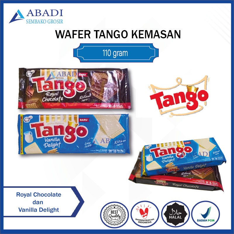 Jual Tango Wafer Rasa Vanilla / Cokelat 110gram | Shopee Indonesia