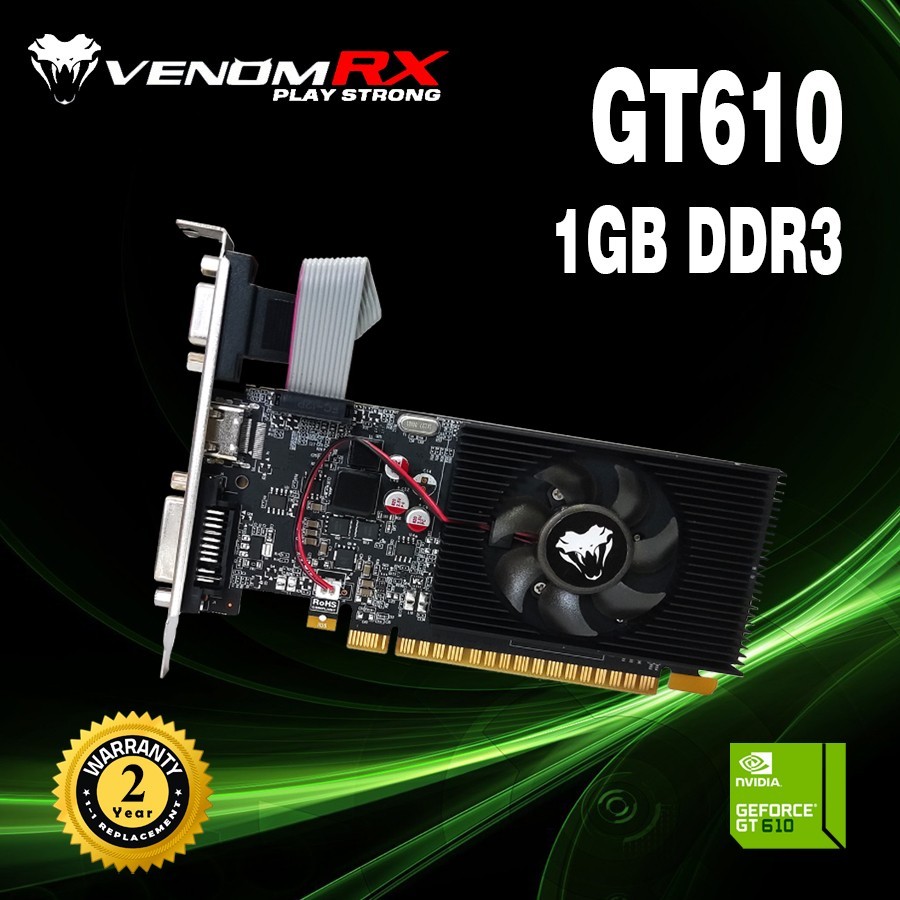 Jual VenomRX VGA Card Nvidia GeForce GT610 1GB DDR3 64 Bit - Gatotkaca ...