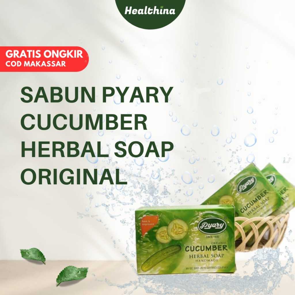 Jual Sabun Pyary Cucumber/Herbal Soap Original/(COD MAKASSAR) | Shopee ...