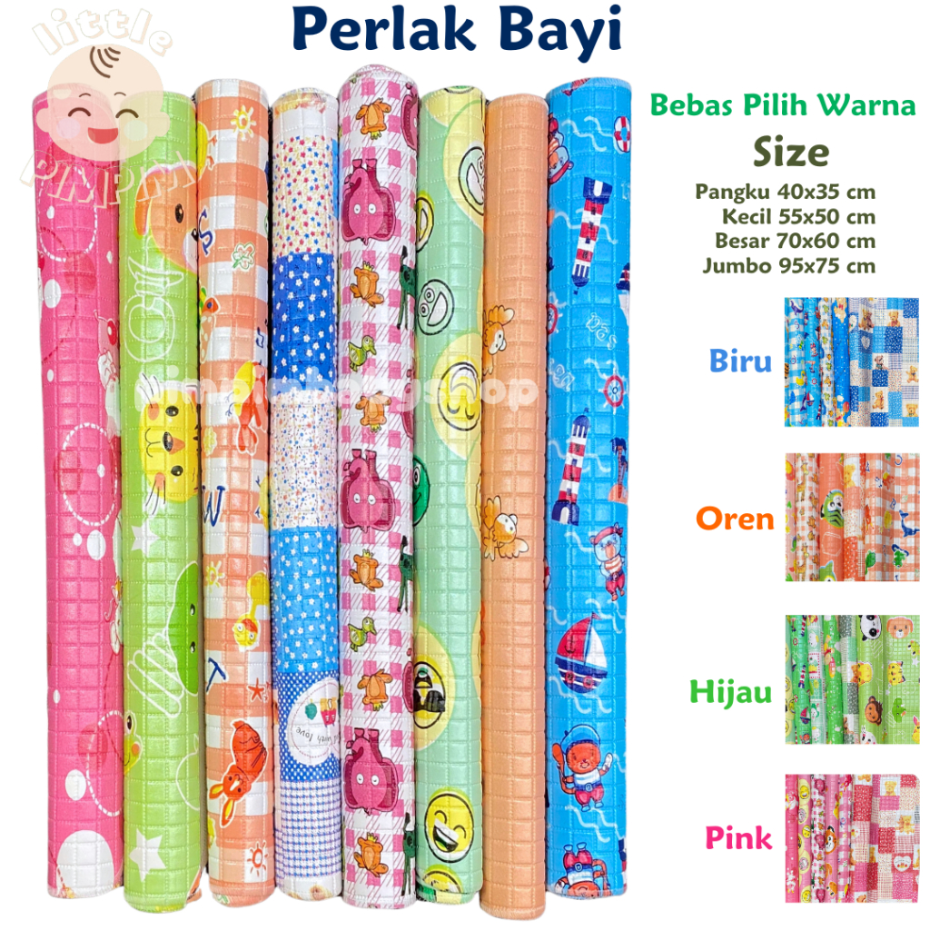 Jual Perlak Bayi BISA PILIH WARNA Alas Ompol Jumbo Waterproff Ukuran ...
