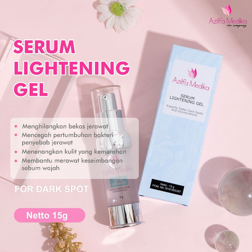 Jual Serum lightening gel / Serum untuk mengecilkan pori pori by Azilfa ...