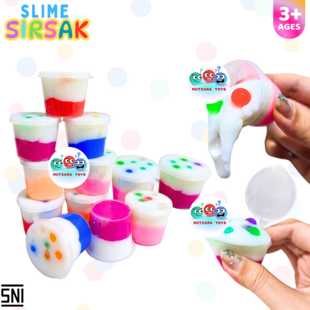 Jual MUTIARATOYS Mainan Anak Slime SIRSAK 2 warna (1pcs) | Shopee Indonesia