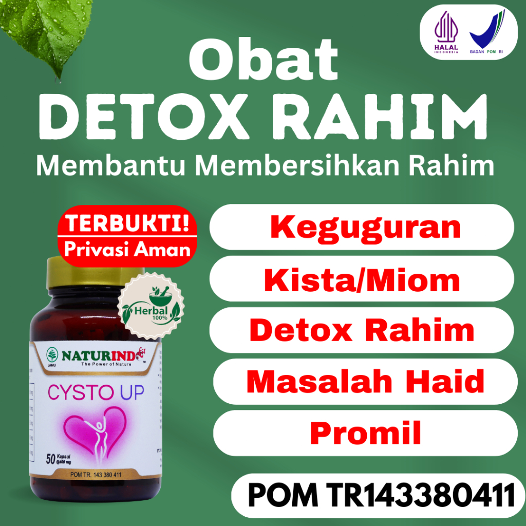 Jual Obat Detox Rahim Kista Miom Promil Herbal Tanpa Kuret Nifas ...