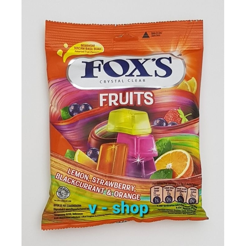 Jual Permen FOXS Fruits Crystal Clear 90gr | Shopee Indonesia