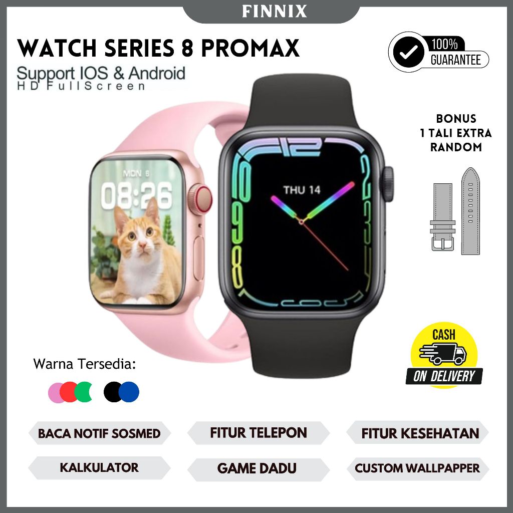 Jual Smartwatch X8 PRO MAX Series 8 Anti Air Full Layar Fitur Lengkap ...