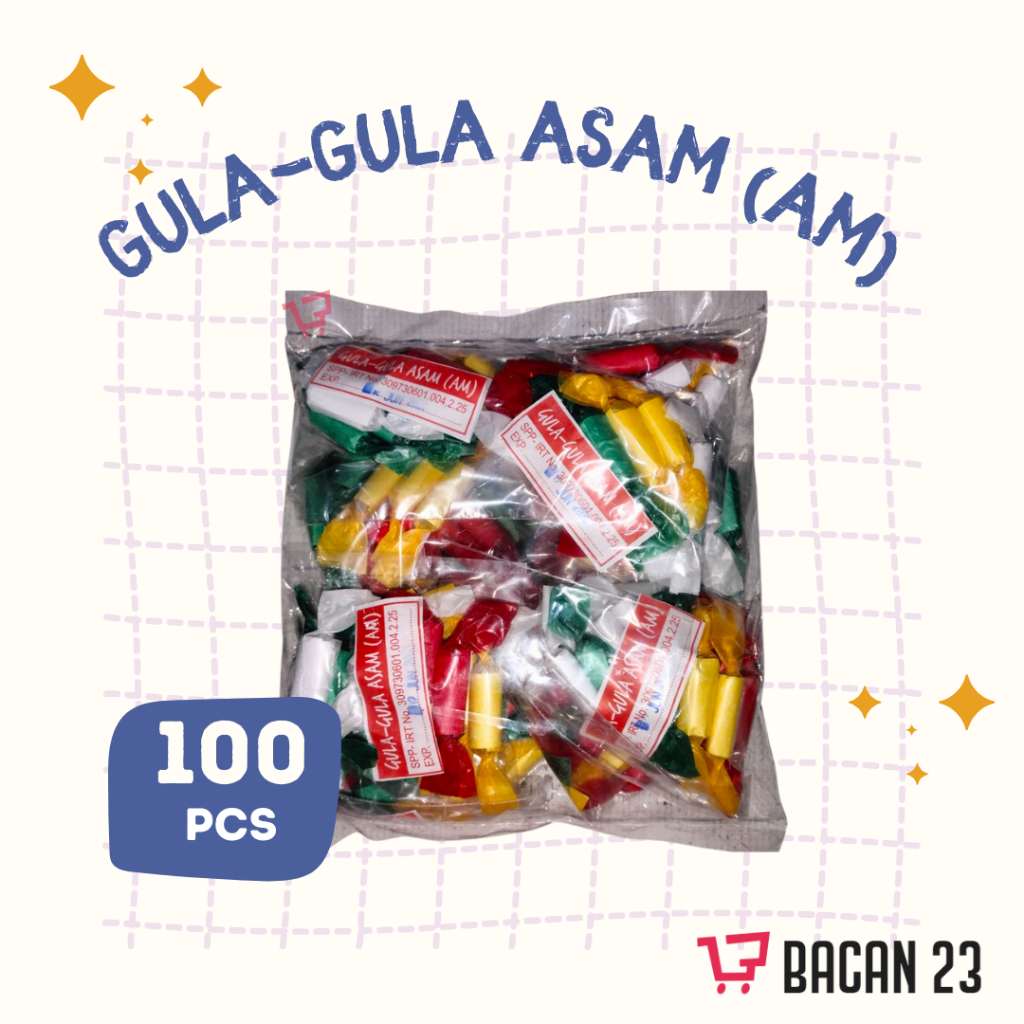 Jual Gula-Gula Asam AM (100 pcs) Permen Asam | Shopee Indonesia