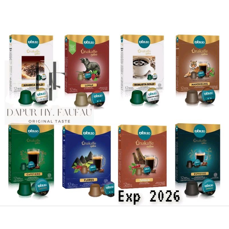 Jual EXCELSO CAPSULE UNAKAFFE kopi kapsul excelso unakaffe ALL VARIAN ...