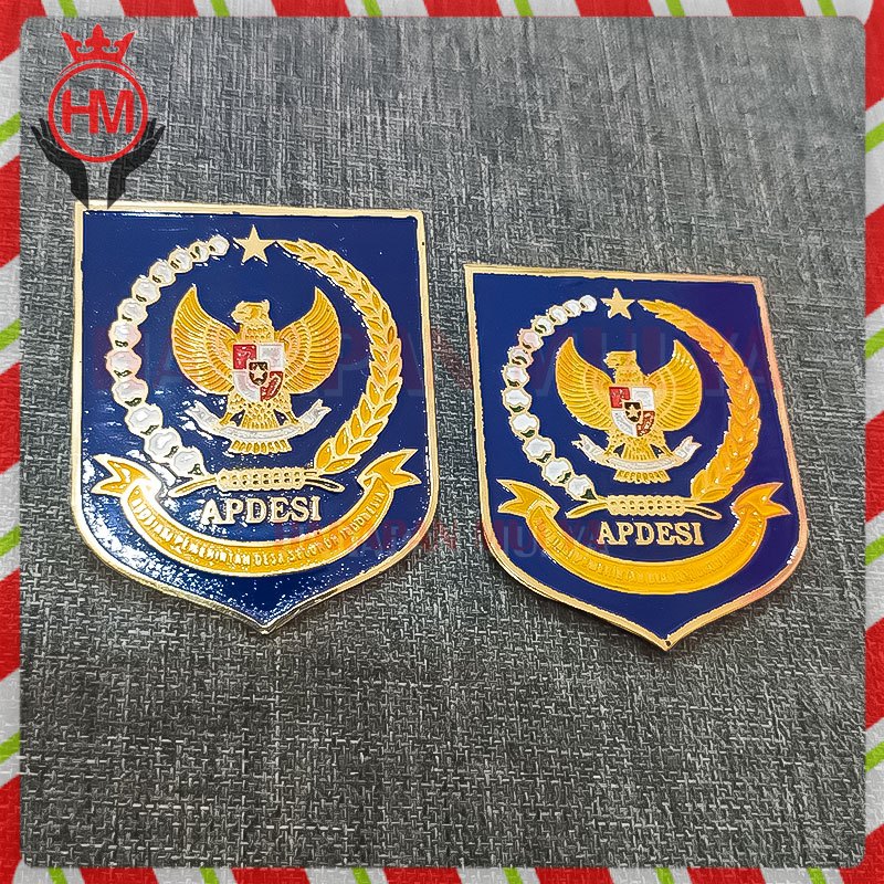 Jual Bros Biru Logo APDESI Pin Bros Logo APDESI Bahan Logam Kuningan ...