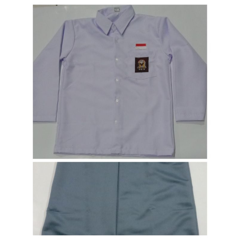 Jual seragam anak sekolah SMA, SMP PROF. baju lengan panjang rok model ...