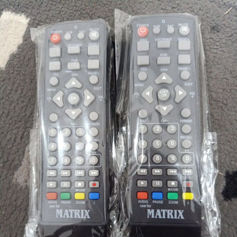 Jual REMOTE STB DVB-T2 MATRIX BURGER HIJAU/MATRIX APPLE KUNING/MATRIX ...