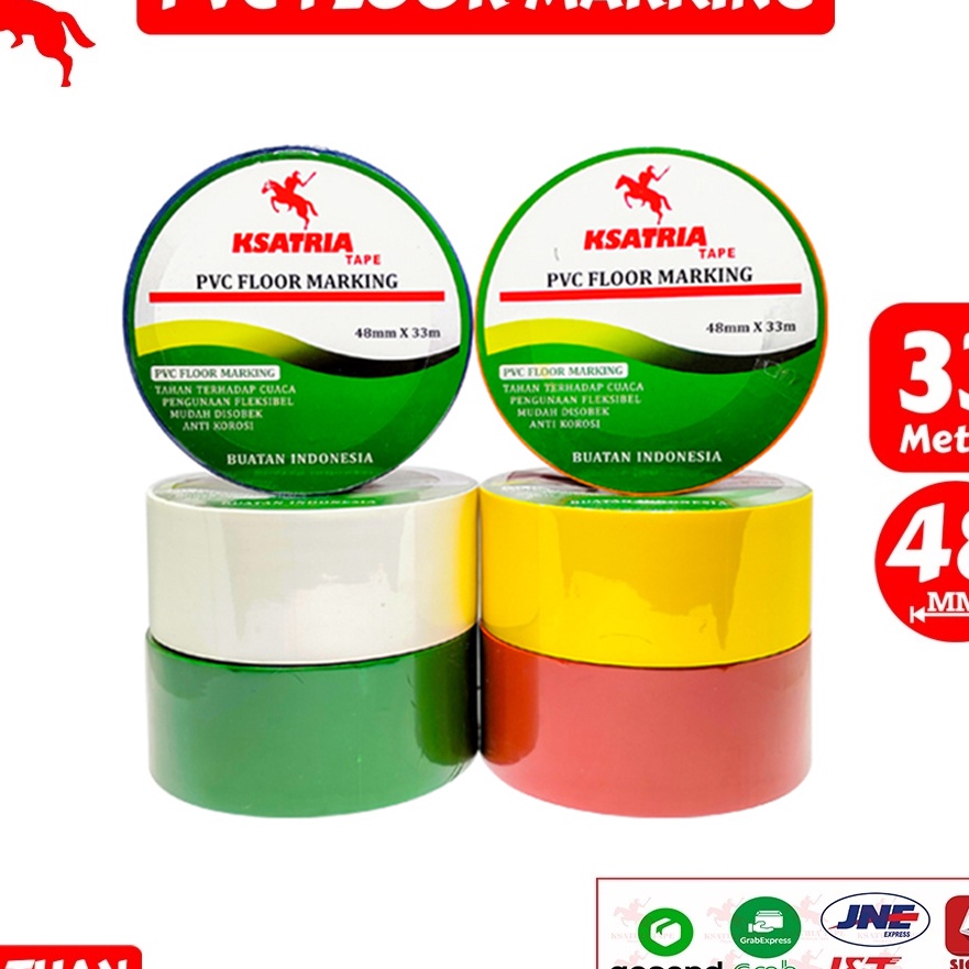Jual KF7 Lakban anti slip lakban lantai OPP Tape Lakban Printing Pvc Floor Marking Police Line ...