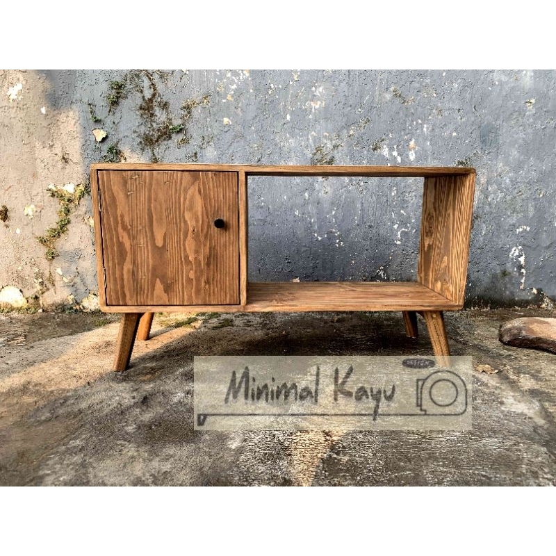 Jual Furniture meja Tv Minimalis Rustic Rak TV FULL KAYU pinus EX palet ...