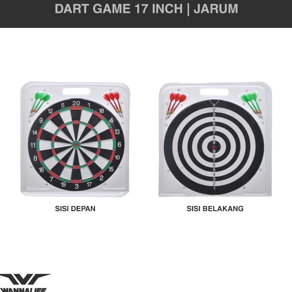 Jual Big Deal DART GAME BESAR 17 inch Papan Dart Board Besar Ukuran 43 ...