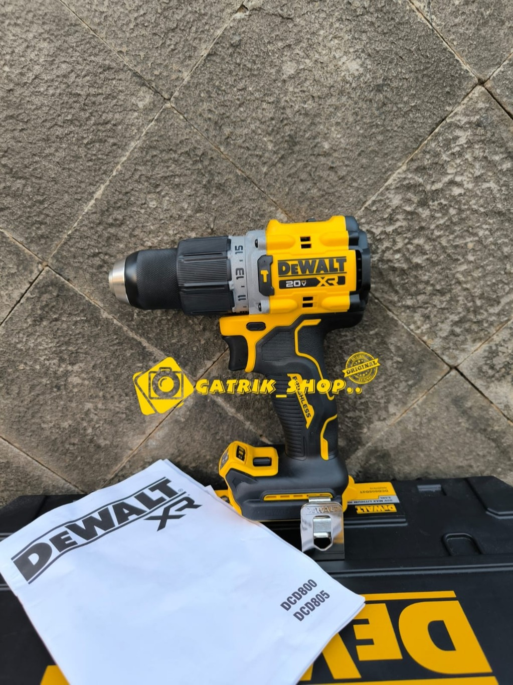 Jual Bor Dewalt DCD805 20V XR Hammer Drill Bor Baterai Dewalt DCD 805 ...