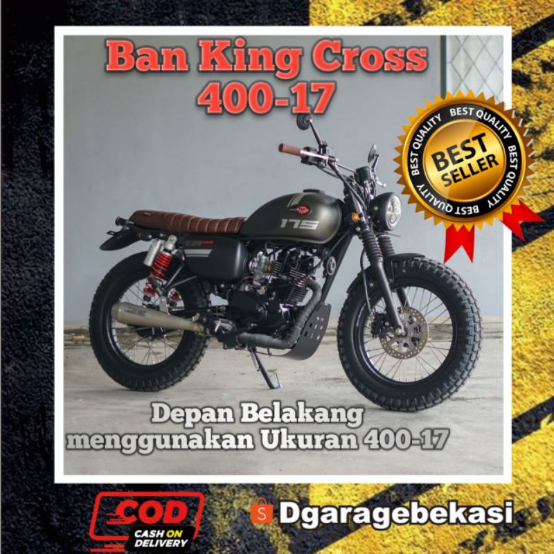 Jual BAN KING CROSS 400-17 PRIMAX SK68 mirip Shinko cocok Kawasaki w175 ...