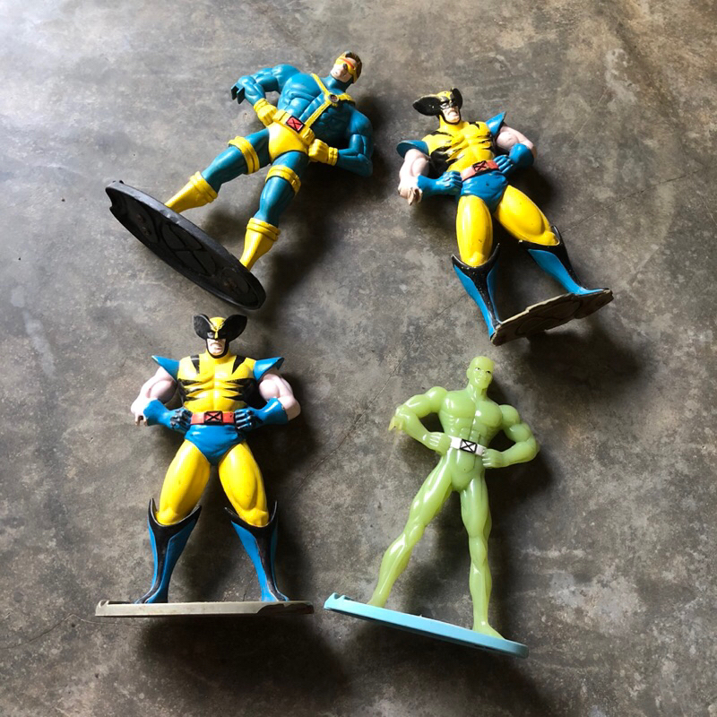 Jual action figure marvels x-men wolverine cypclops iceman mainan x-men ...