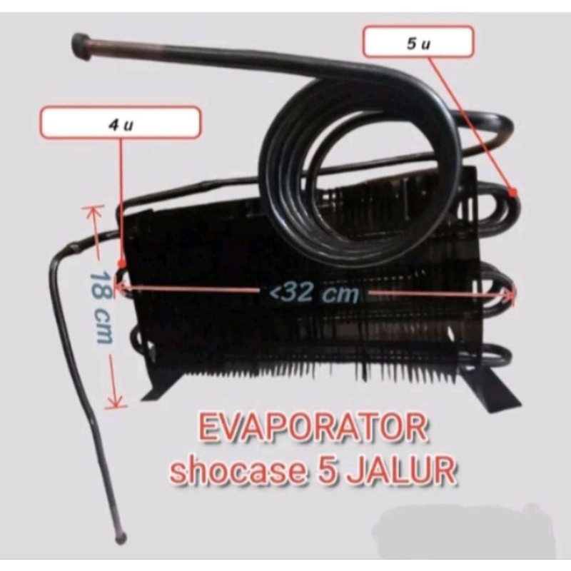 Jual evap kondensor kulkas showcase evap frost ukuran panjang dari ...