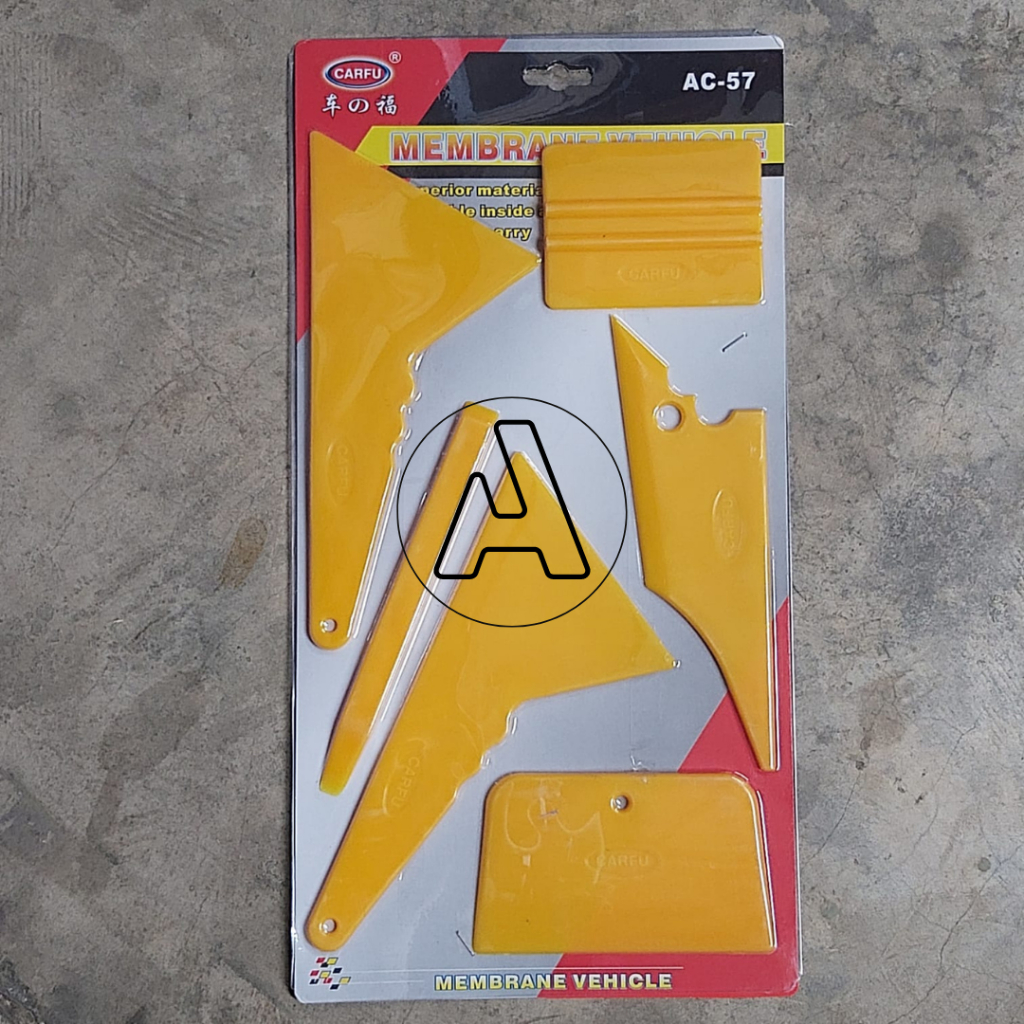 Jual rakel scrapper alat bantu pasang stiker kaca film isi 6 scrap kaca ...